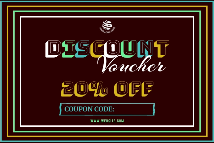 Multicolor discount voucher design customizab Template | PosterMyWall