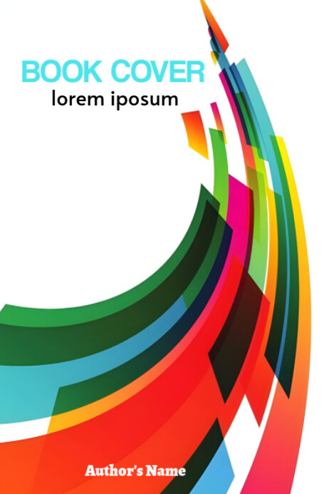 Multicolor Maximalist Book Cover Design Poster Template | PosterMyWall