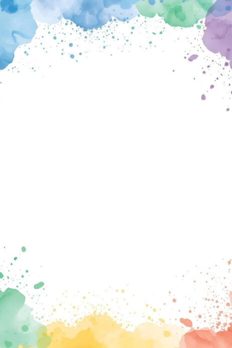 Plantilla de multicolor paint splash background border | PosterMyWall