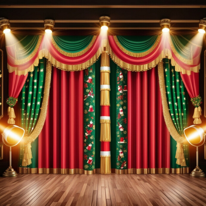 Multicolor Spotlight Stage Design Template | PosterMyWall