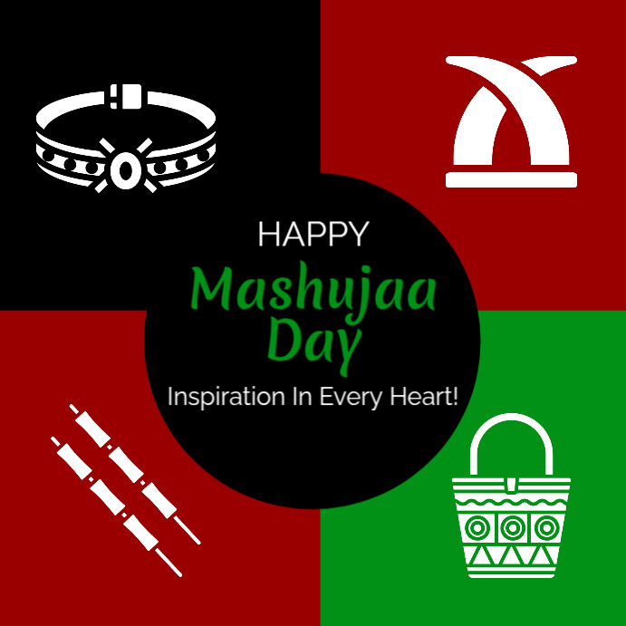 Multicolored Collage Mashujaa Day Instagram Post Template | PosterMyWall