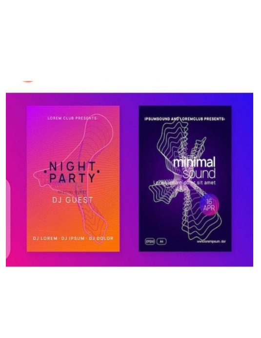 Multiple colors club template | PosterMyWall