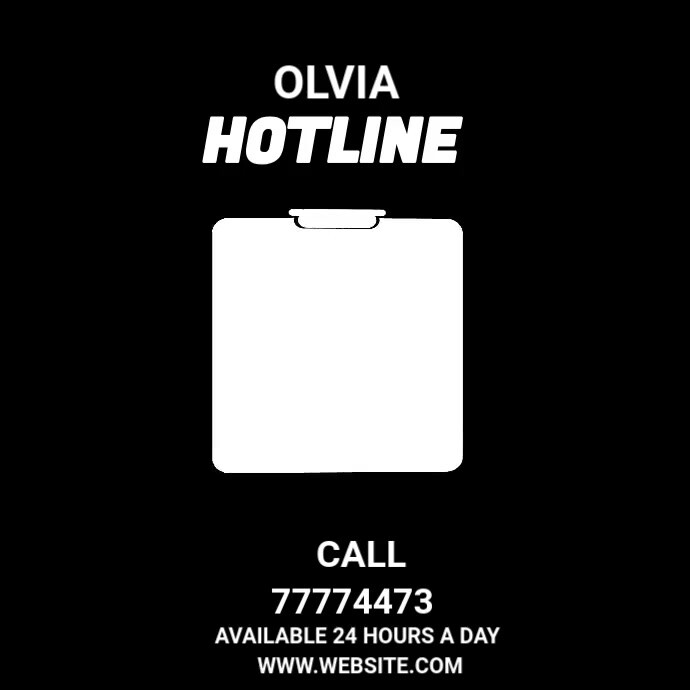 Multipurpose hotline video ad template (1) | PosterMyWall