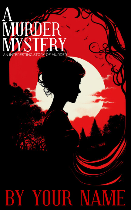 Murder Mystery Book Cover horror story novel Template | PosterMyWall