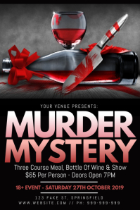 940+ murder mystery Customizable Design Templates | PosterMyWall