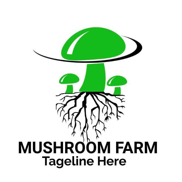 Copy of mushroom farm logo | PosterMyWall