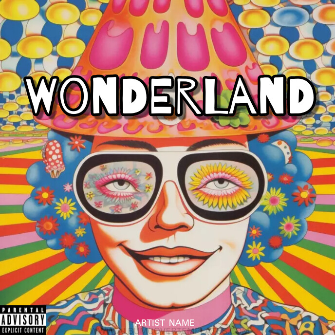 mushrooms high shrooms trippy album cover des Template | PosterMyWall