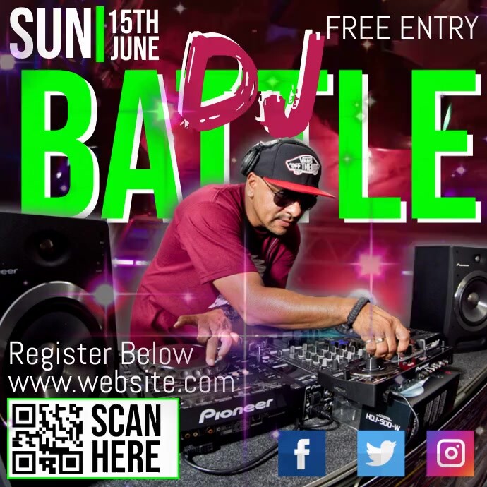 Music & DJ Battle Template | PosterMyWall