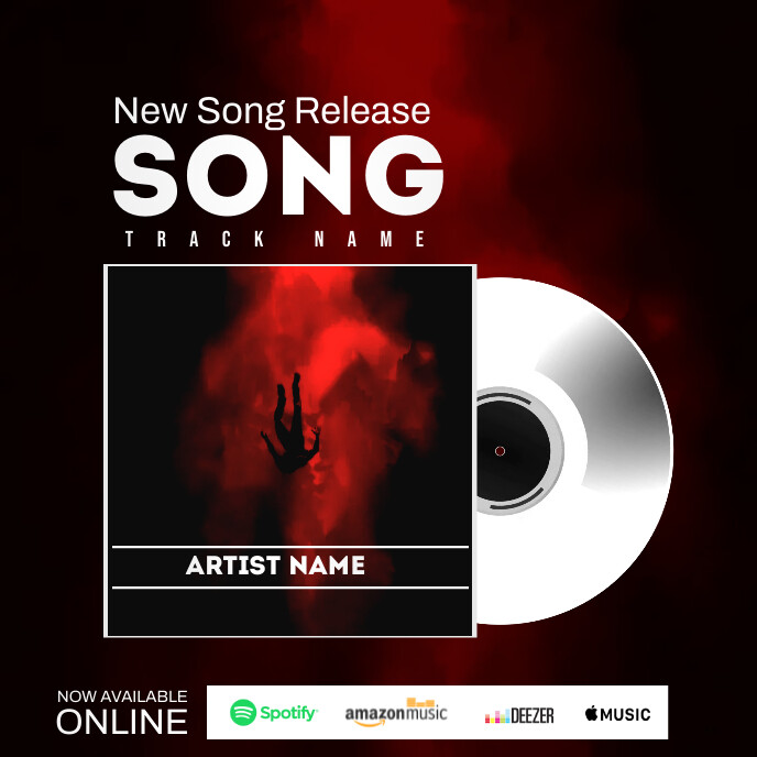 music album cover design, album cover art tem Template | PosterMyWall