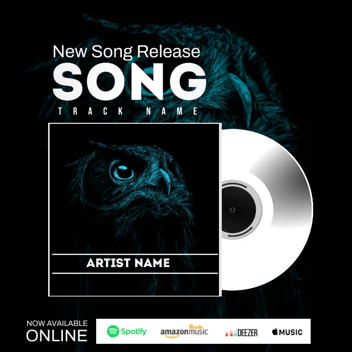 music album cover design, album cover art tem Templat | PosterMyWall