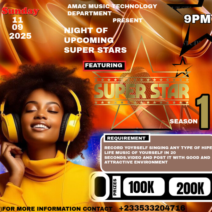 Copy of MUSIC AND PARTE FLYER TEMPLATE | PosterMyWall