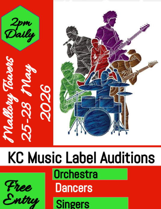 Music audition label Template | PosterMyWall