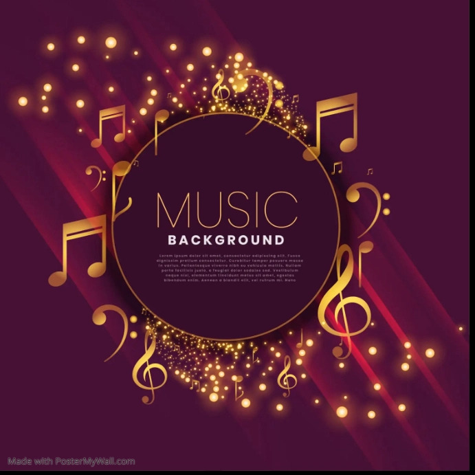 Music baground design template | PosterMyWall