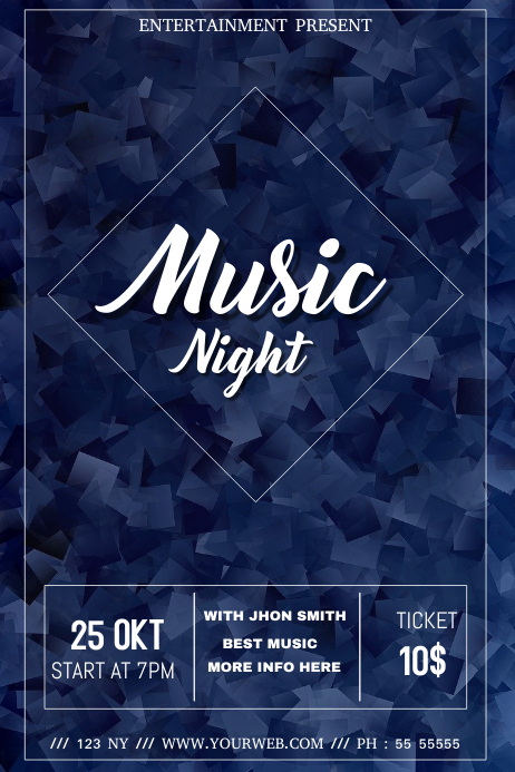 Brosur Templat Selebaran Acara Band Musik | PosterMyWall