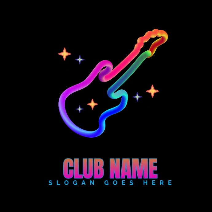 Music band night club neon animation logo Template | PosterMyWall