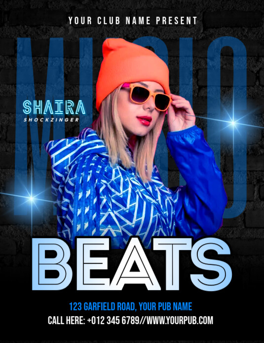 Music Beats Night Template | PosterMyWall