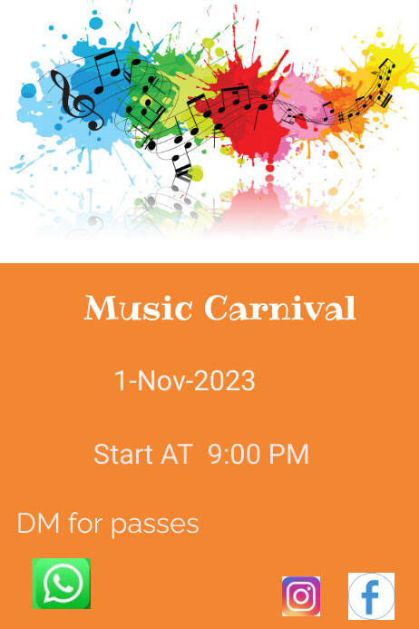 Music Carnival Template | PosterMyWall