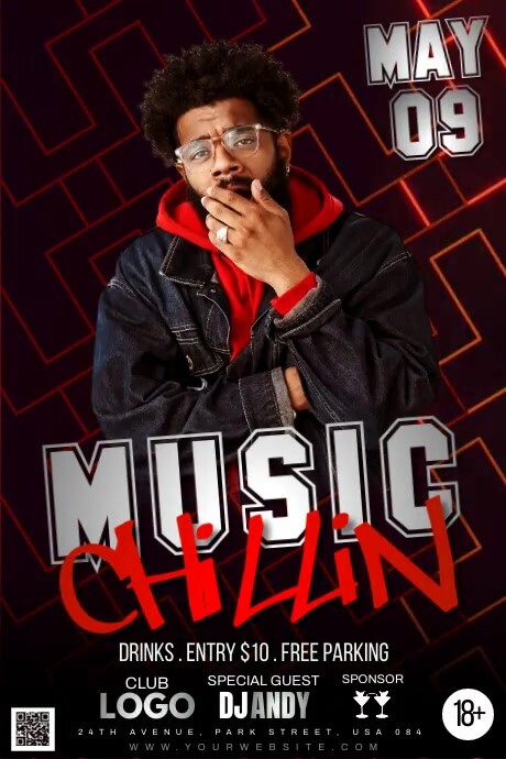 Plantilla de Music Chillin | PosterMyWall