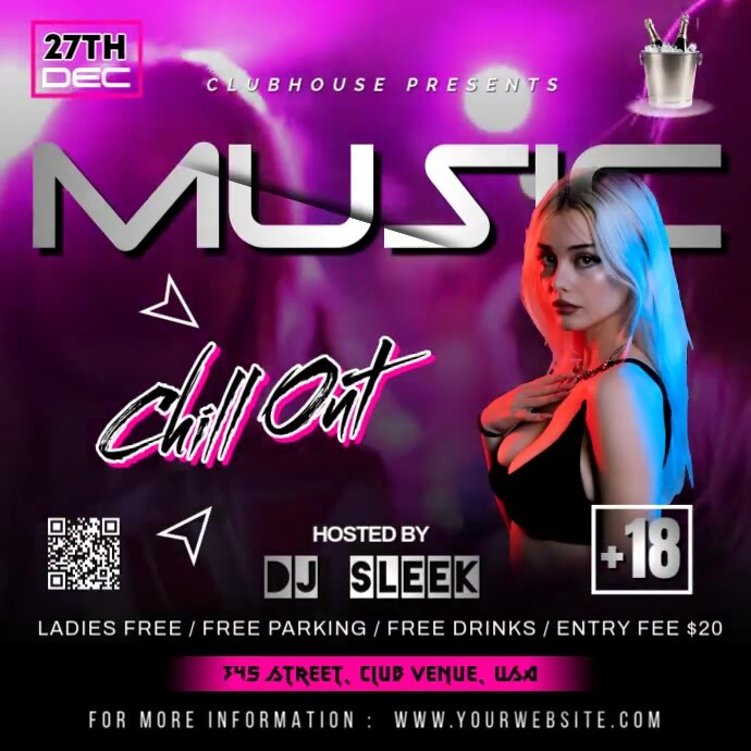 Modèle MUSIC CHILLOUT PARTY FLYER TEMPLATE POSTER | PosterMyWall
