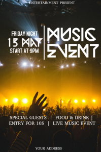Music club event flyer template | PosterMyWall