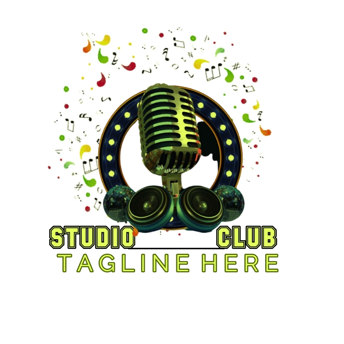 Copy of MUSIC CLUB LOGO WINE PARTY LOGO LIVE STUDIO L | PosterMyWall