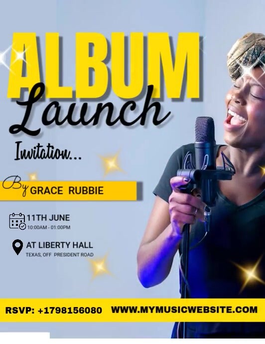 music concert album launch flyer template (1) | PosterMyWall