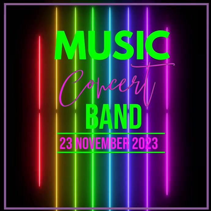 MUSIC CONCERT BAND Template | PosterMyWall