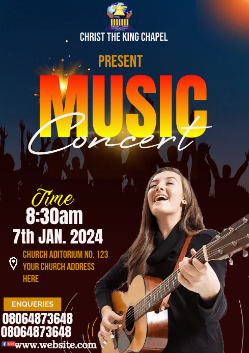 MUSIC CONCERT Templat | PosterMyWall