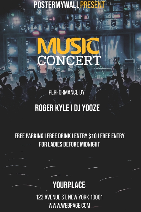 MUSIC CONCERT Template | PosterMyWall