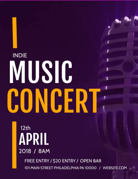 Music concert Template | PosterMyWall