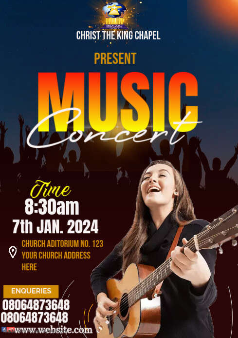 MUSIC CONCERT Template | PosterMyWall