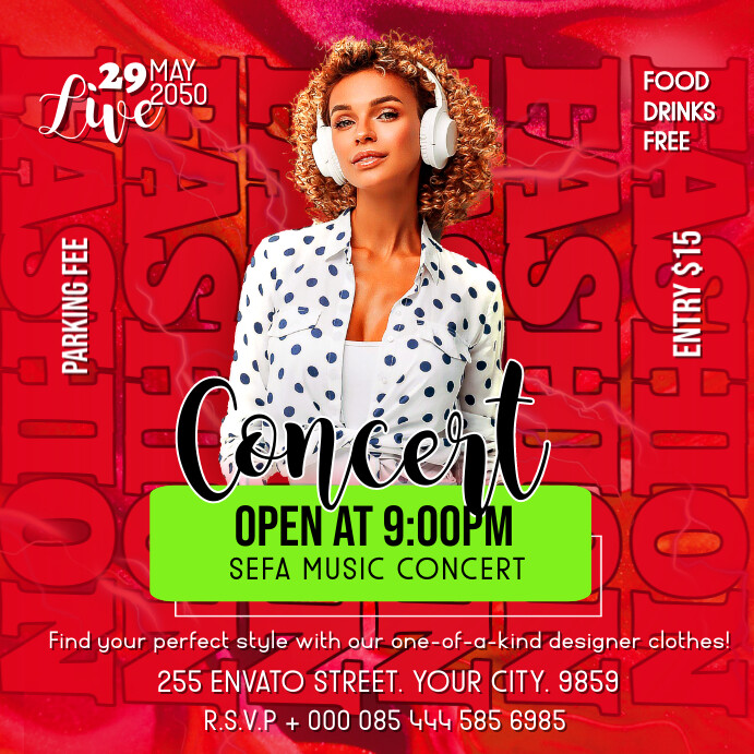 Music Concert Event Template | PosterMyWall