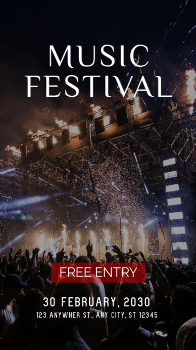 Music Concert Event Instagram Story Template | PosterMyWall