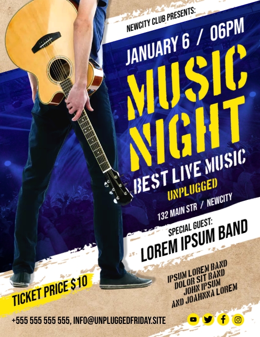 Music Concert Flyer Template | PosterMyWall