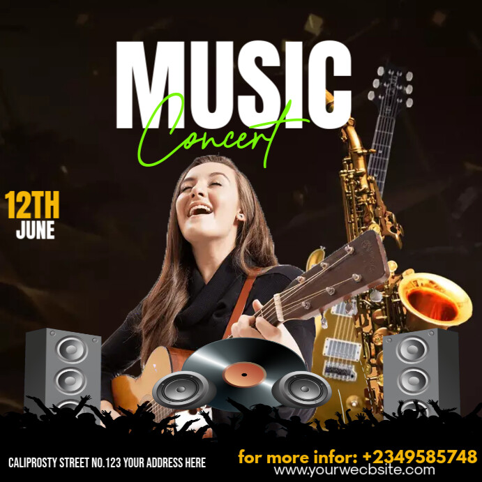 MUSIC CONCERT FLYER Template | PosterMyWall
