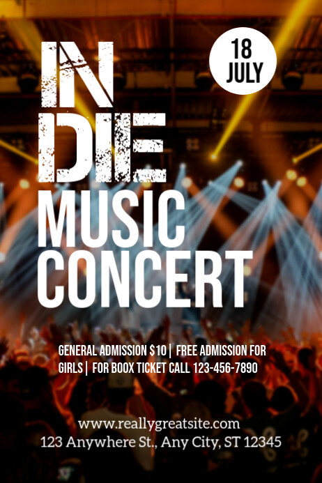 music concert flyer modern concert flyer Template | PosterMyWall
