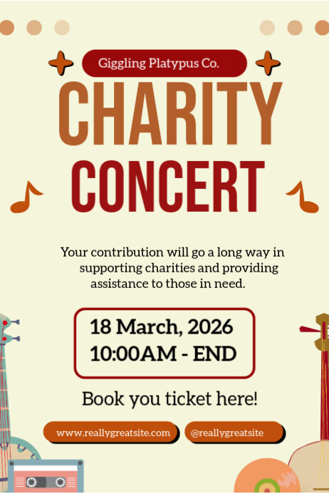 music concert flyer modern concert flyer live music poster Template ...