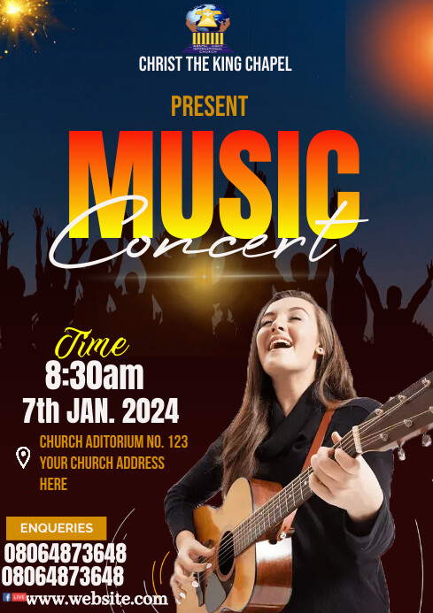 MUSIC CONCERT FLYER TEMPLATE (1) | PosterMyWall