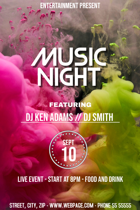 Music concert flyer template | PosterMyWall