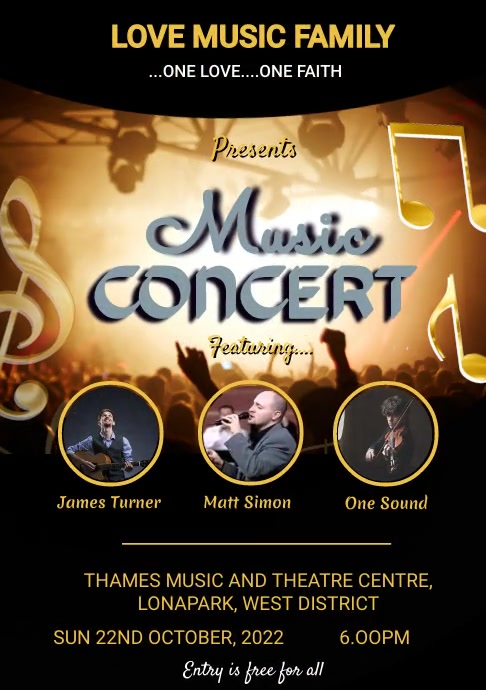 music concert flyer template | PosterMyWall