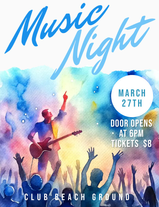 music concert flyer template | PosterMyWall