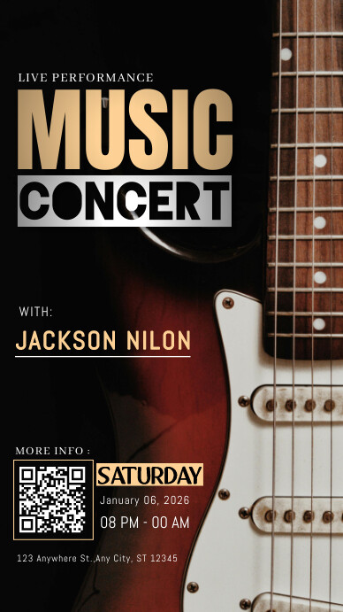 Music Concert Instagram Story Template | PosterMyWall