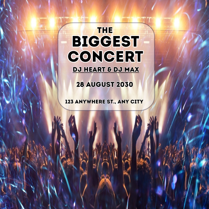 Music concert invitation,music night party Template | PosterMyWall