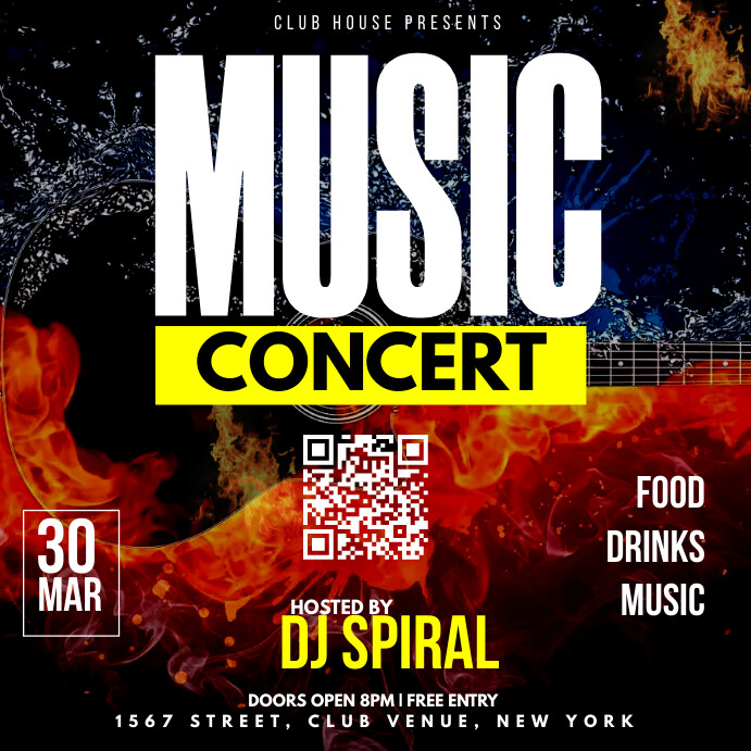 music concert night Template | PosterMyWall