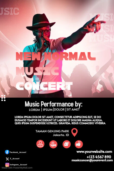 Music concert flyer Template | PosterMyWall