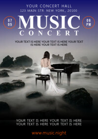 LIVE CONCERT POSTER Template | PosterMyWall
