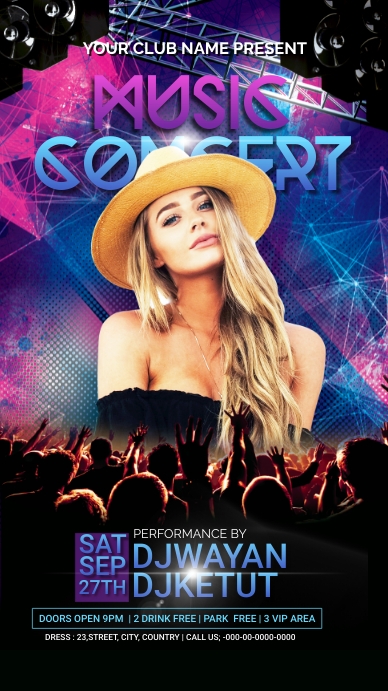 Brosur Poster / Brosur Konser Musik Templat | PosterMyWall