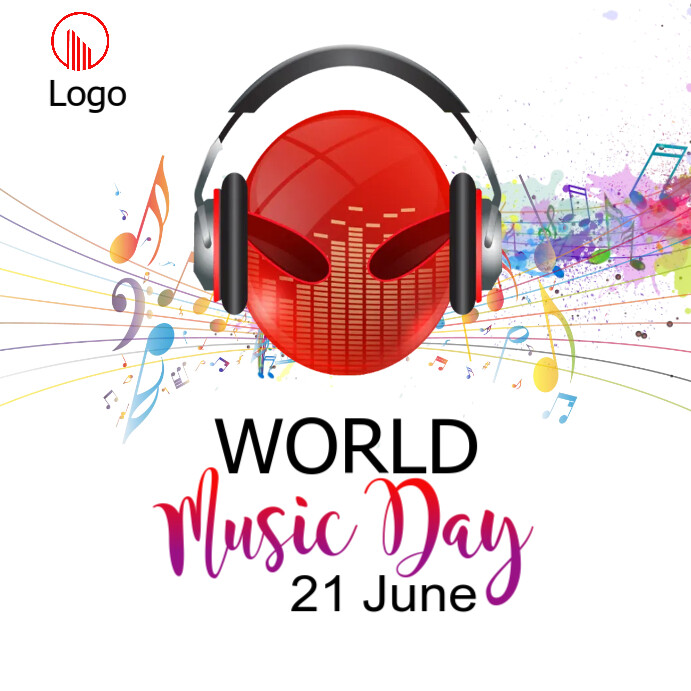 music day celebration post Template | PosterMyWall