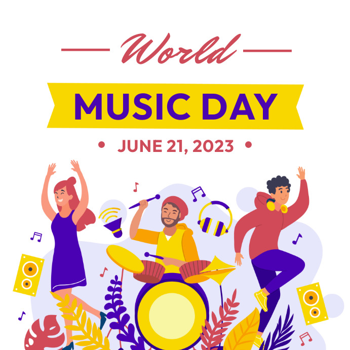 MUSIC DAY Template | PosterMyWall
