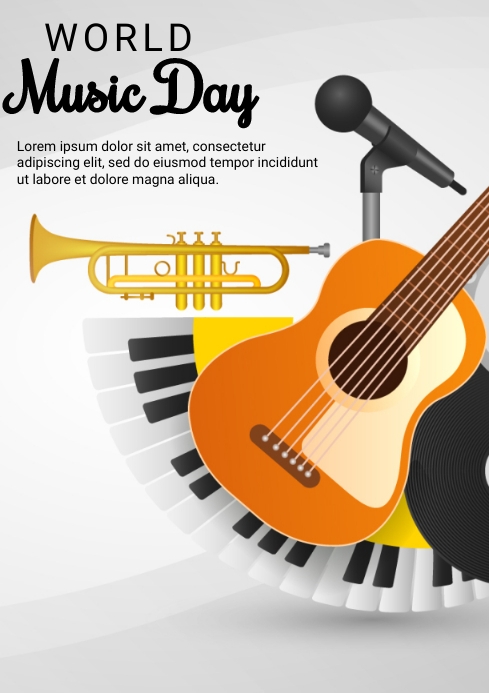 MUSIC DAY TEMPLATE | PosterMyWall